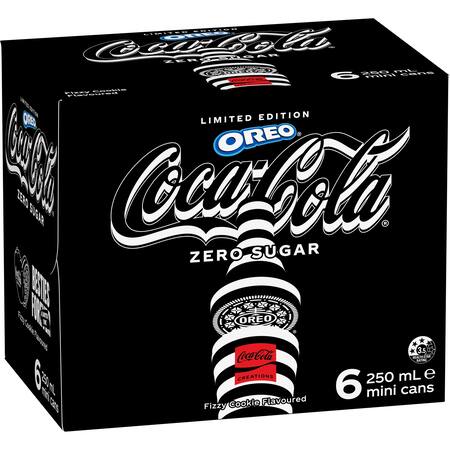 Get Coca-Cola Zero Sugar Oreo Mini Cans 250mL x 6 pack delivered to ...
