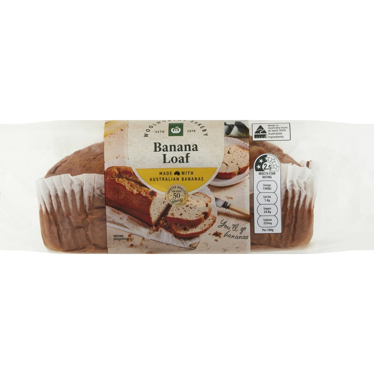 Woolworths Banana Loaf 550g | bunch