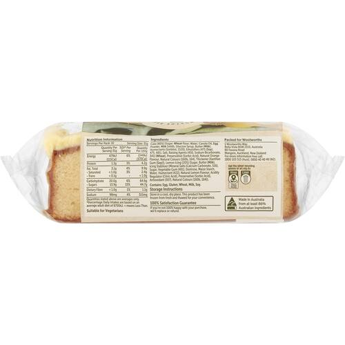 Woolworths Lemon Madeira Cake 315g | bunch