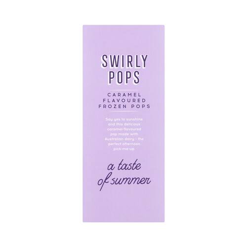 Woolworths Swirly Pops Popsicles Caramel 9 pack | bunch