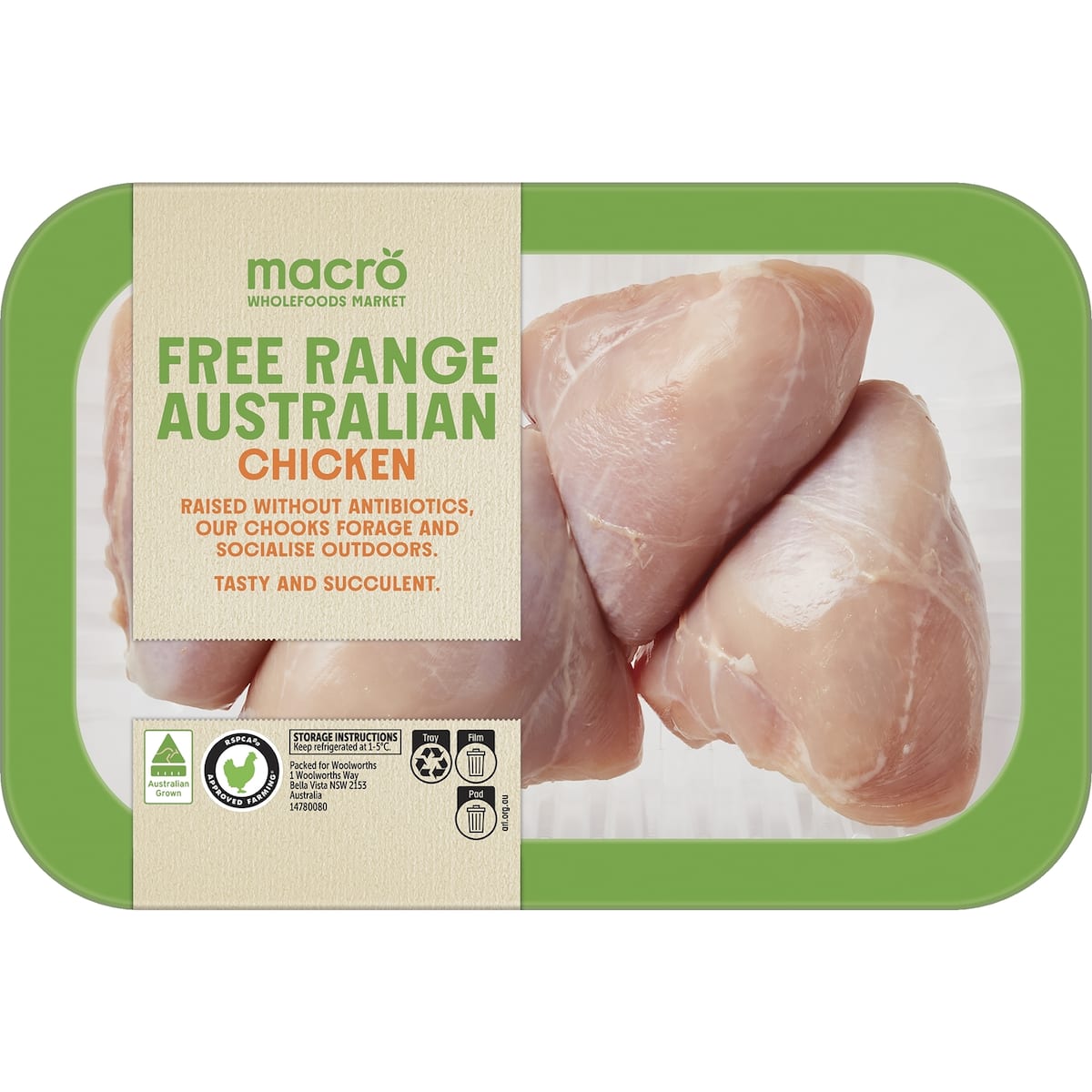 Macro Free Range Australian Chicken Lovely Legs 500g - 700g | bunch