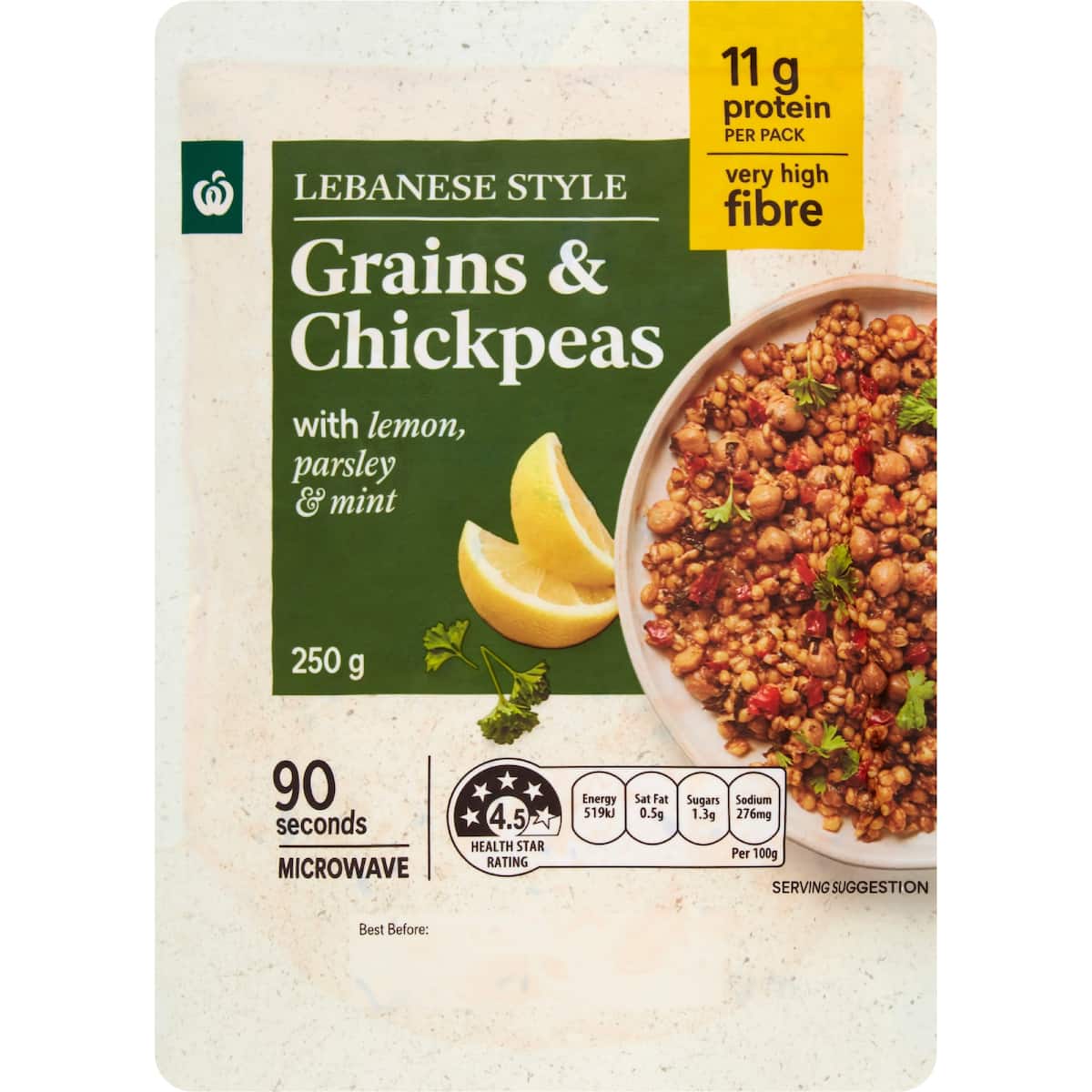 Woolworths Lebanese Style Grains & Chickpeas 250g | bunch