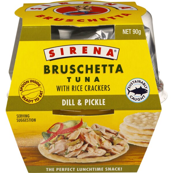 Sirena Bruschetta & Crackers Dill Pickle 90g | Woolworths