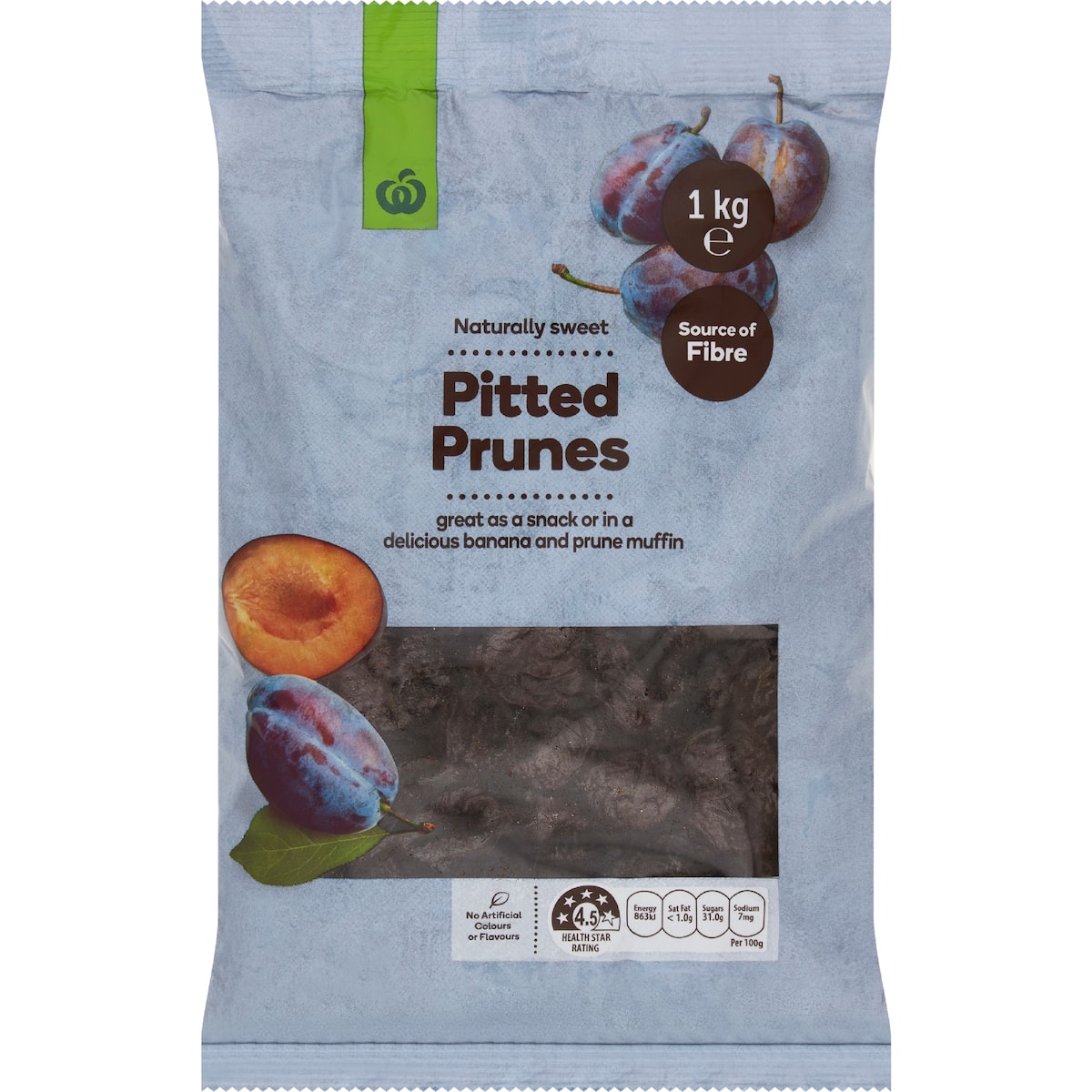 Woolworths Pitted Prunes 1kg | bunch