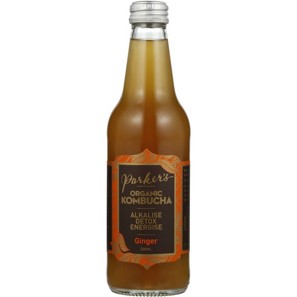 Parker's Juicery Kombucha Ginger 330mL | Woolworths