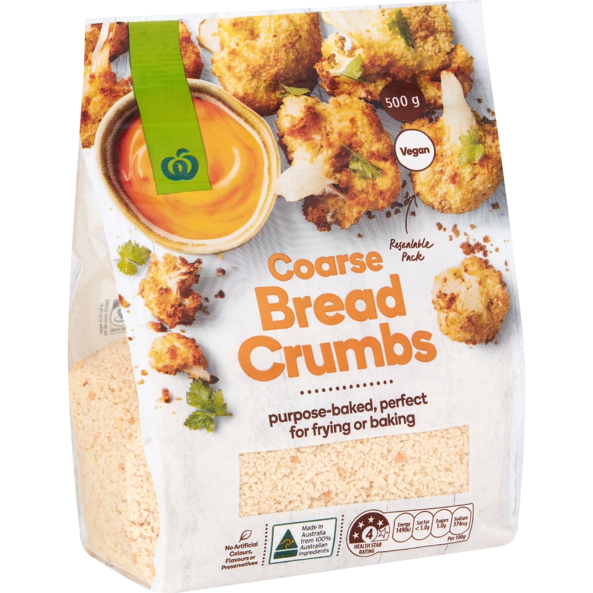 Woolworths Baked Bread Crumbs Coarse 500g | bunch