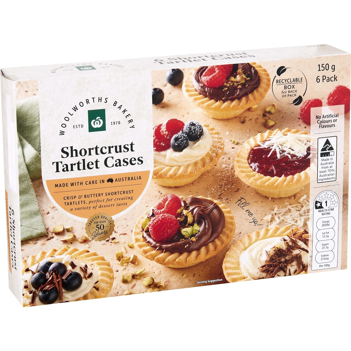 Woolworths Easy Entertainer Shortcrust Tartlet Cases 6 Pack | bunch
