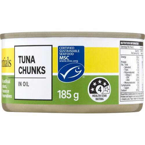 Essentials Tuna In Oil 185g | bunch