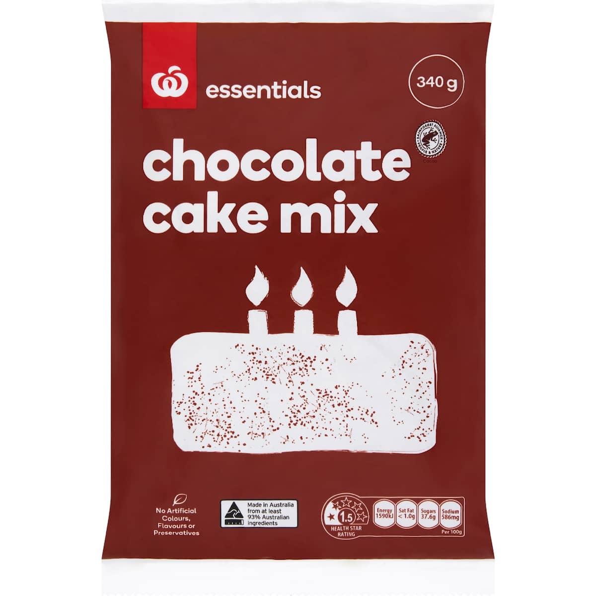 Essentials Cake Mix Chocolate 340g | bunch
