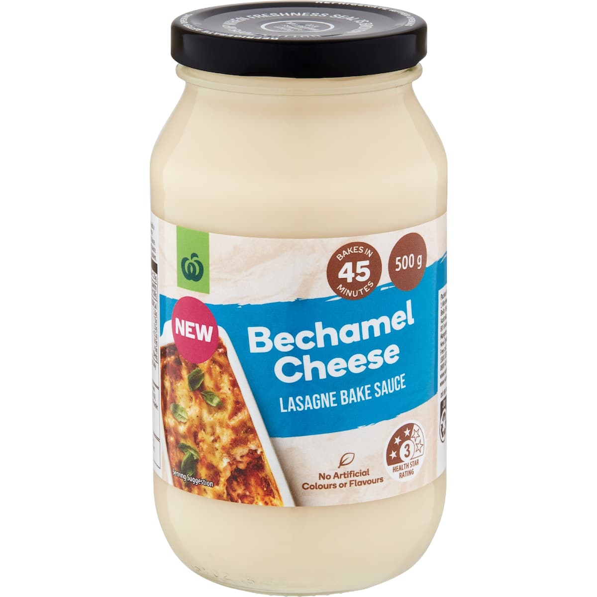 Woolworths Bechamel Cheese Lasagne Bake Sauce 500g | bunch