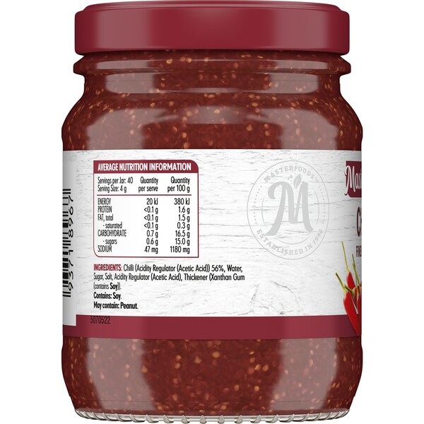 Masterfoods Finely Chopped Chilli 160g | Woolworths