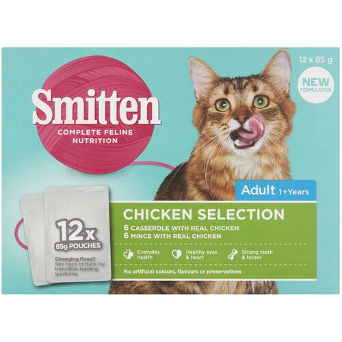 Smitten Chicken Selection Adult Wet Cat Food 12 Pack | bunch