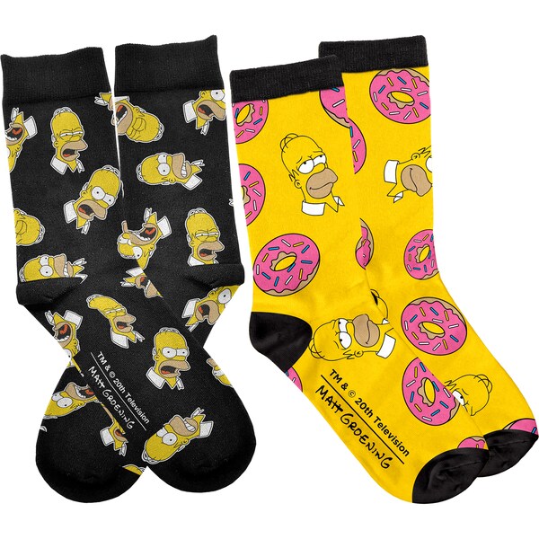 Christmas Socks The Simpsons 2 pack | Woolworths