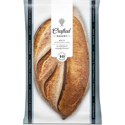 Woolworths Crafted Sourdough Loaf Signature White each | bunch