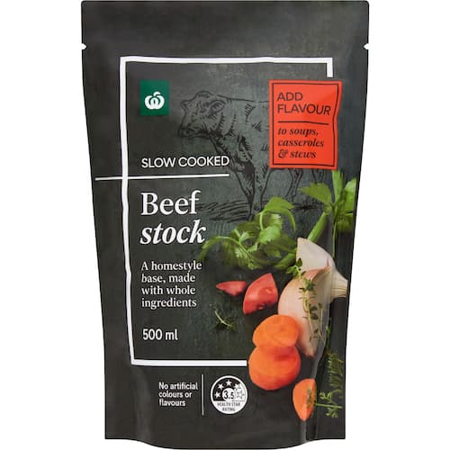 Woolworths Beef Stock 500mL | bunch