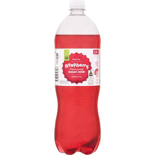 Woolworths Raspberry Drink Zero Sugar 1.25L | bunch