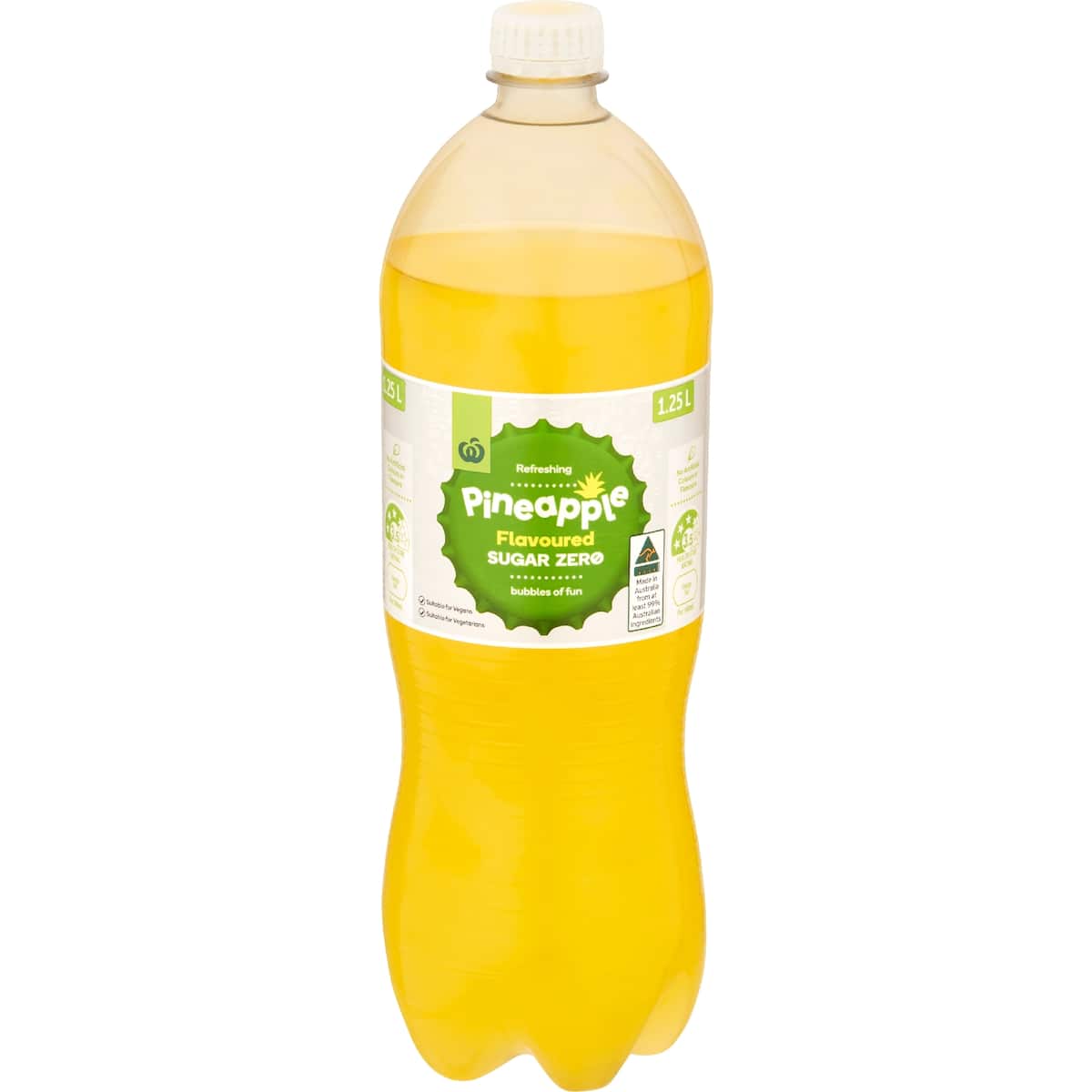 Woolworths Pineapple Zero Sugar Drink 1.25L | bunch