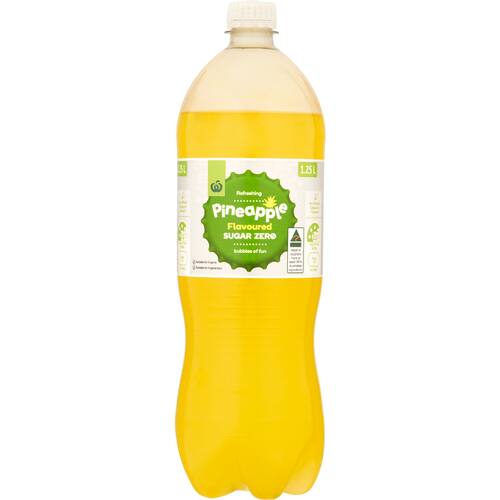 Woolworths Pineapple Zero Sugar Drink 1.25L | bunch