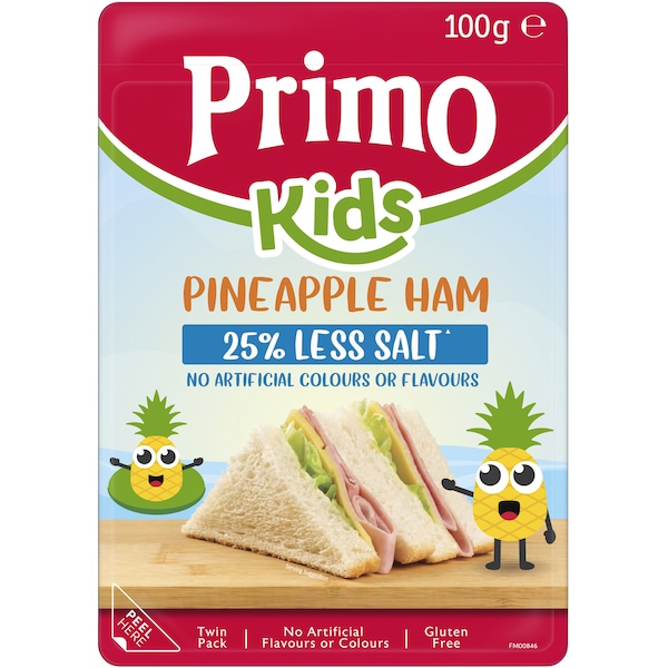 Primo Kids Sliced Pineapple Ham 100g | Woolworths