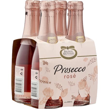 Get Brown Brothers Prosecco Rose Bottles 200ml x 4 Pack delivered to ...