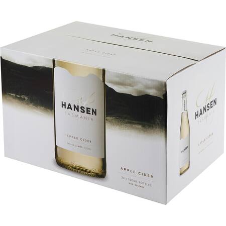 Get Hansen Tasmania Apple Cider 330mL x 24 case delivered to your ...