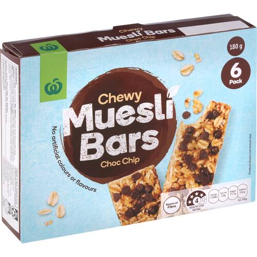 Woolworths Muesli Bars Chocolate Chip | bunch
