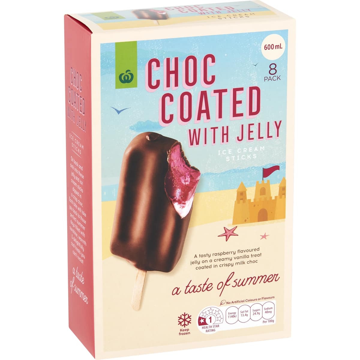 Woolworths Choc Coated with Jelly 8pk | bunch