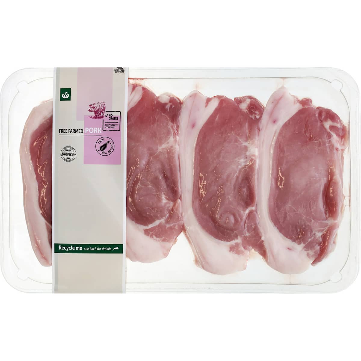 Woolworths NZ Free Farmed Pork Loin 500g | bunch