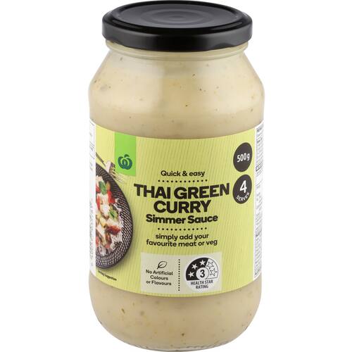 Countdown Thai Green Curry Simmer Sauce 500g | bunch