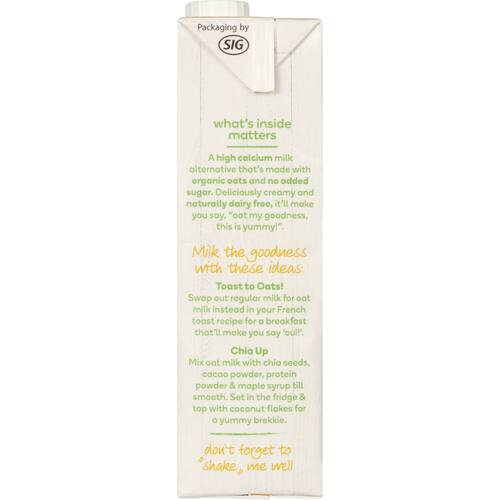 Macro Organic Oat Milk Unsweetened 1L | bunch