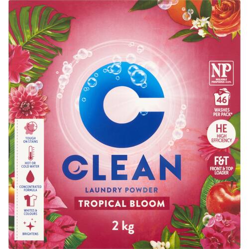 Clean Laundry Powder Tropical Bloom 2kg | bunch