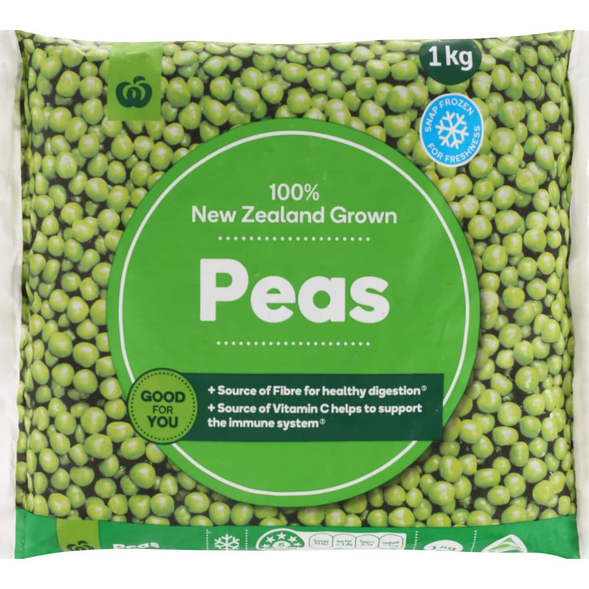 Woolworths Frozen Peas 1kg | bunch