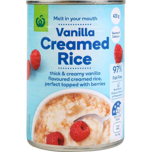 Woolworths Rice Cream 420g | bunch
