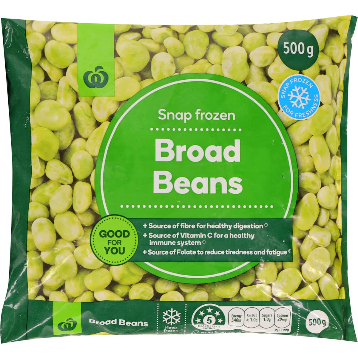 Woolworths Frozen Broad Beans 500g | bunch
