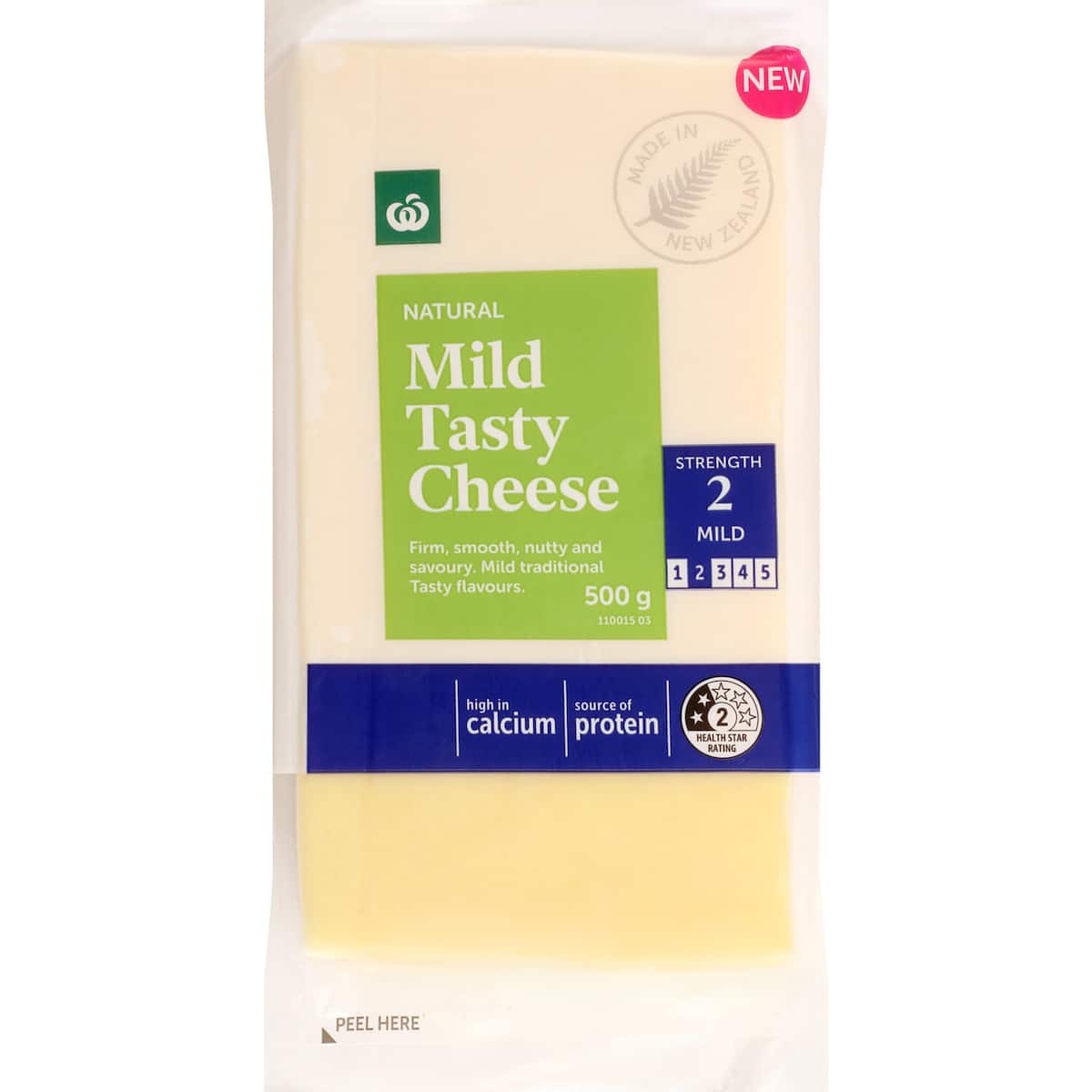 Woolworths Mild Cheese 500g | bunch