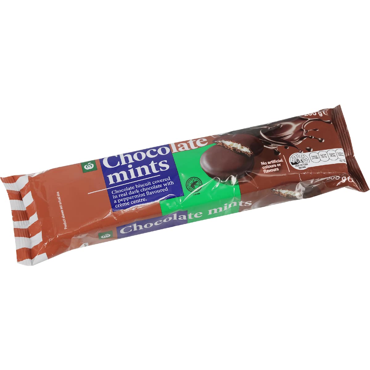 Woolworths Chocolate Biscuits Choccy Mints 200g | bunch