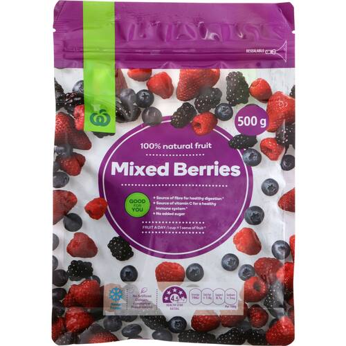 Woolworths Fruit Frozen Mixed Berry 500g | bunch
