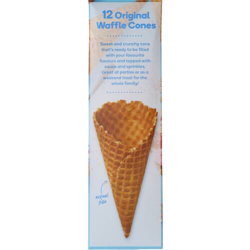 Woolworths Cones Waffle Plain 170G | bunch