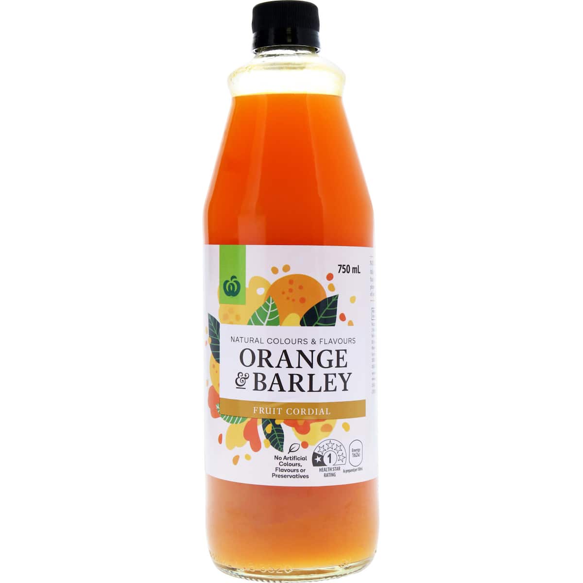 Woolworths Cordial Orange/ Barley 750ml | bunch