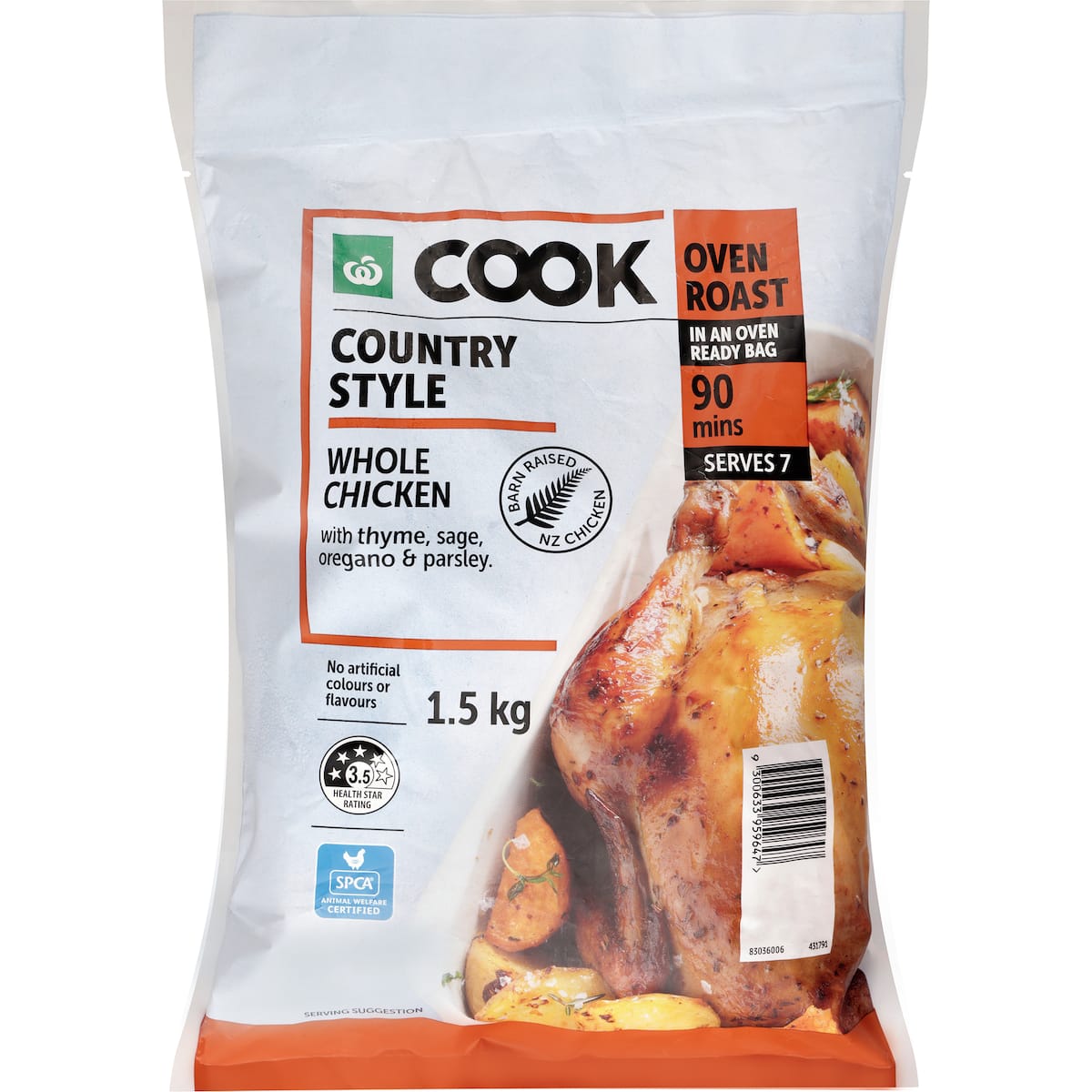 Oven Ready Chicken Country 1.5kg | bunch