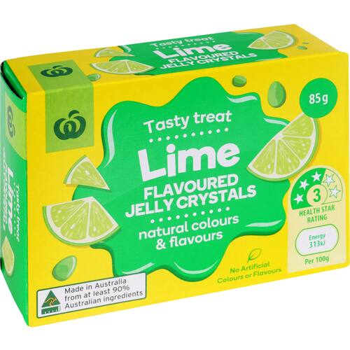 Woolworths Lime Jelly 85g | bunch