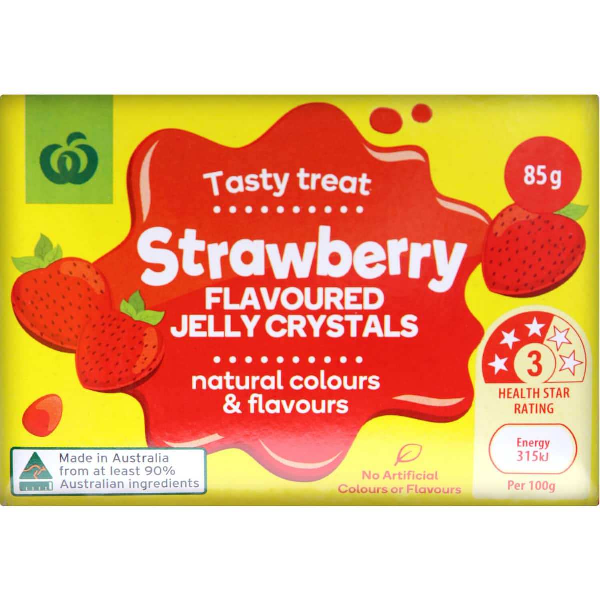 Woolworths Strawberry flavoured jelly crystals | bunch