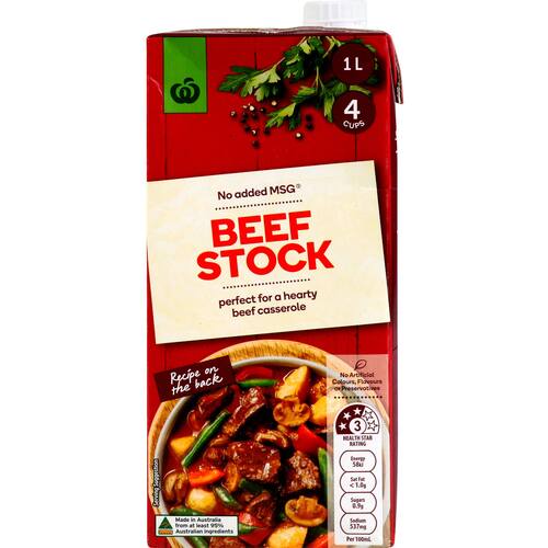 Woolworths Beef Stock Liquid 1l | bunch