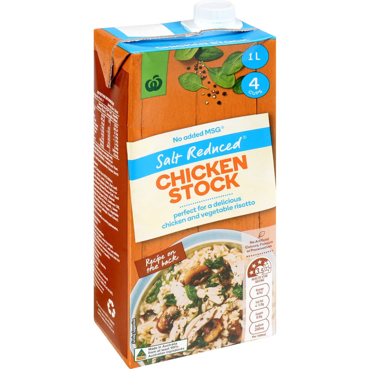 Woolworths Chicken Stock Liquid Salt Reduced 1l | bunch