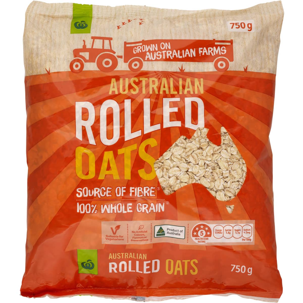 Woolworths Rolled Oats 750g | bunch