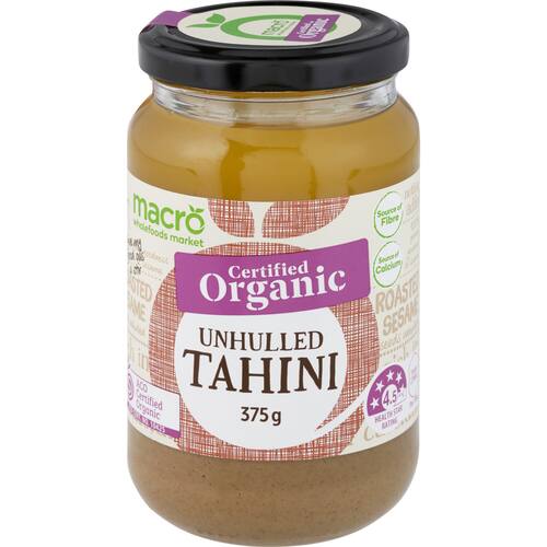 Macro Organic Unhulled Tahini 375g | bunch