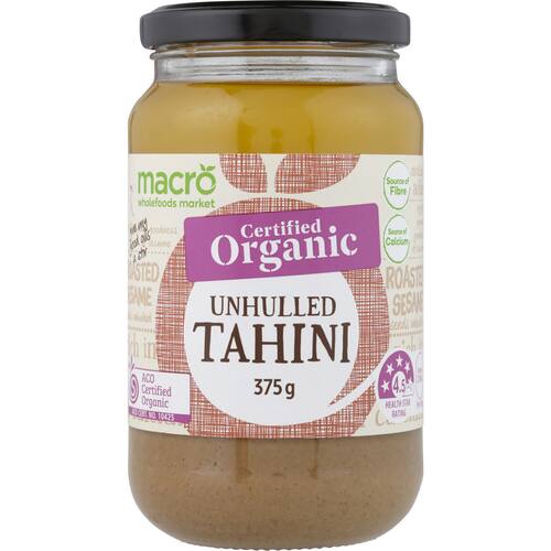 Macro Organic Unhulled Tahini 375g | bunch