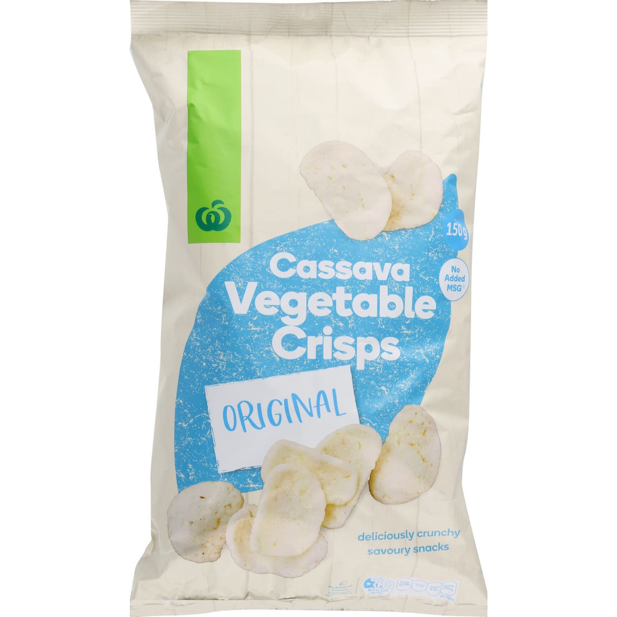 Woolworths Cassava Vege Crisps Original 150g | bunch