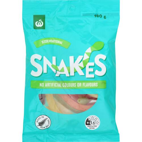 Woolworths Snakes 180g | bunch