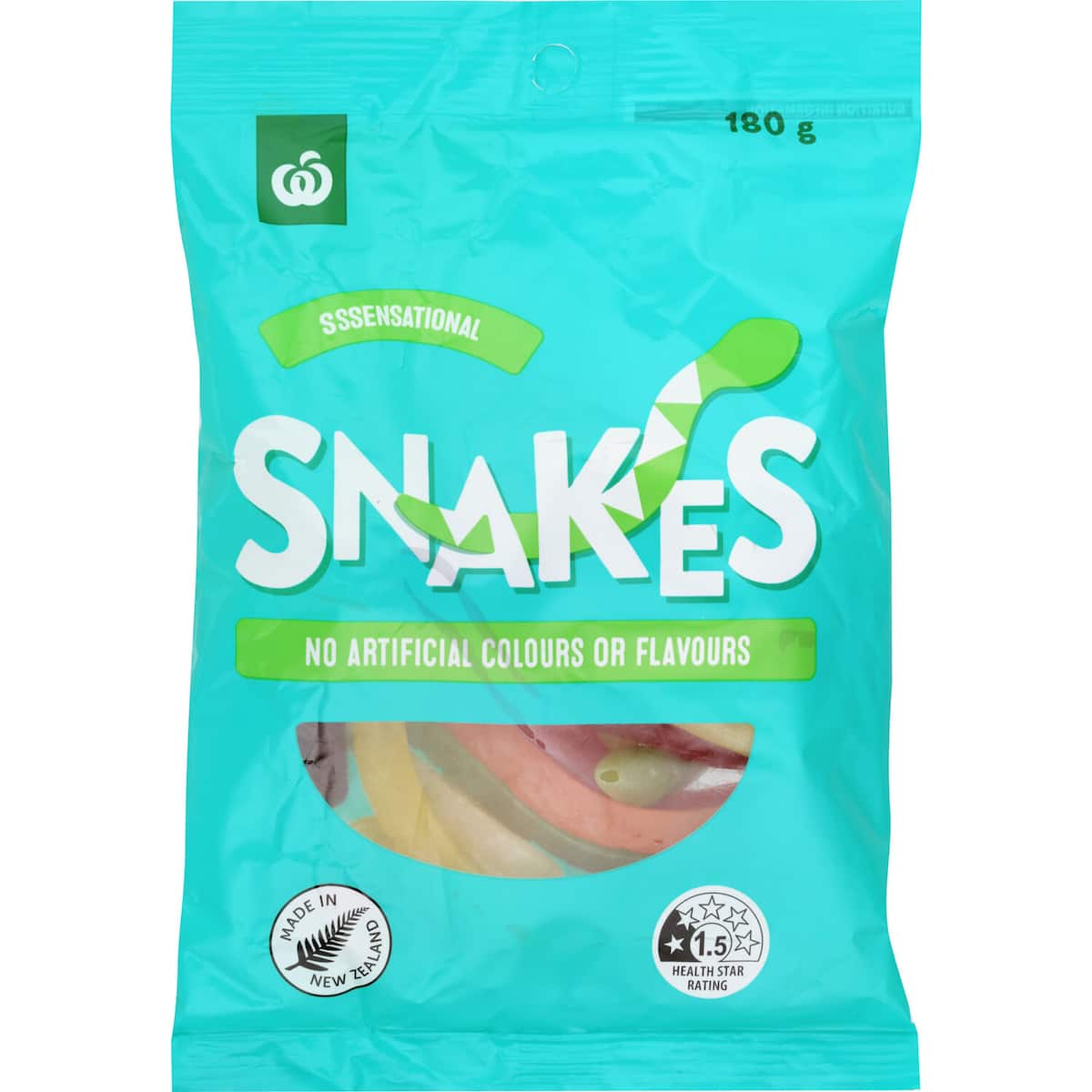 Woolworths Snakes 180g | bunch